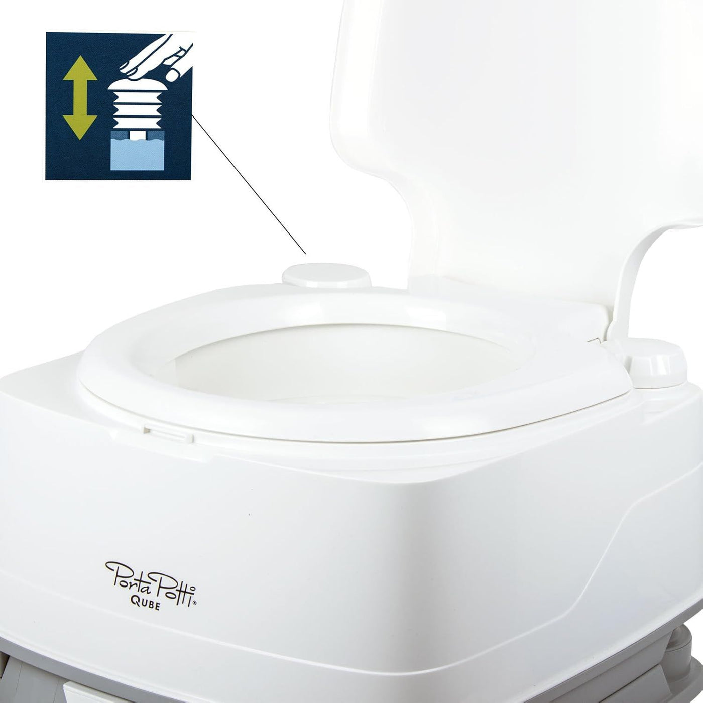 Thetford Porta Potti Qube 165 – Inodoro portátil químico 21 L - Eva Caravan