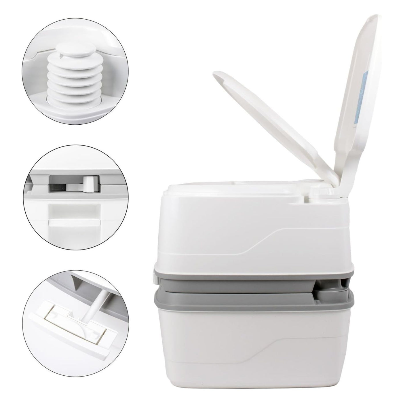 Thetford Porta Potti Qube 165 – Inodoro portátil químico 21 L - Eva Caravan